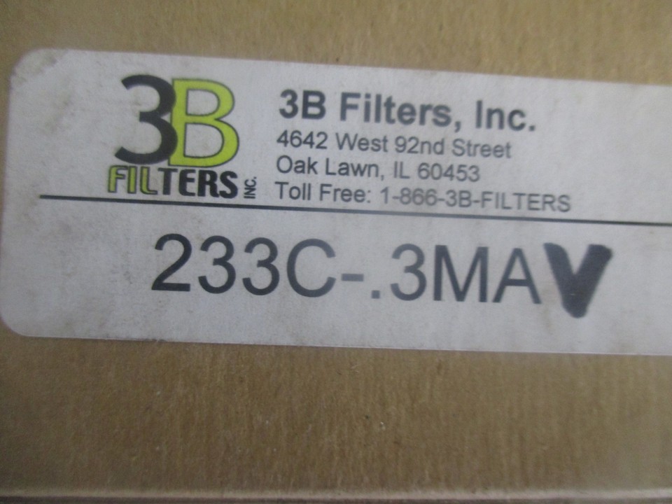 3B Filters Model: 233C-.3MAV Filter. New Old Stock | eBay