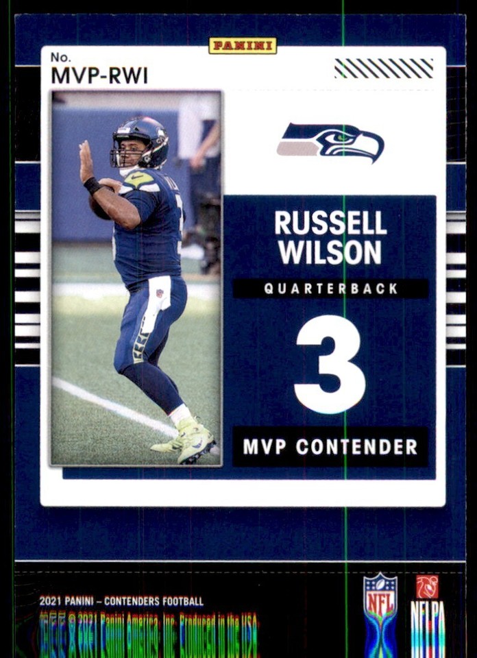 2021 Contenders Russell Wilson MVP Seattle Seahawks MVP-RWI | eBay