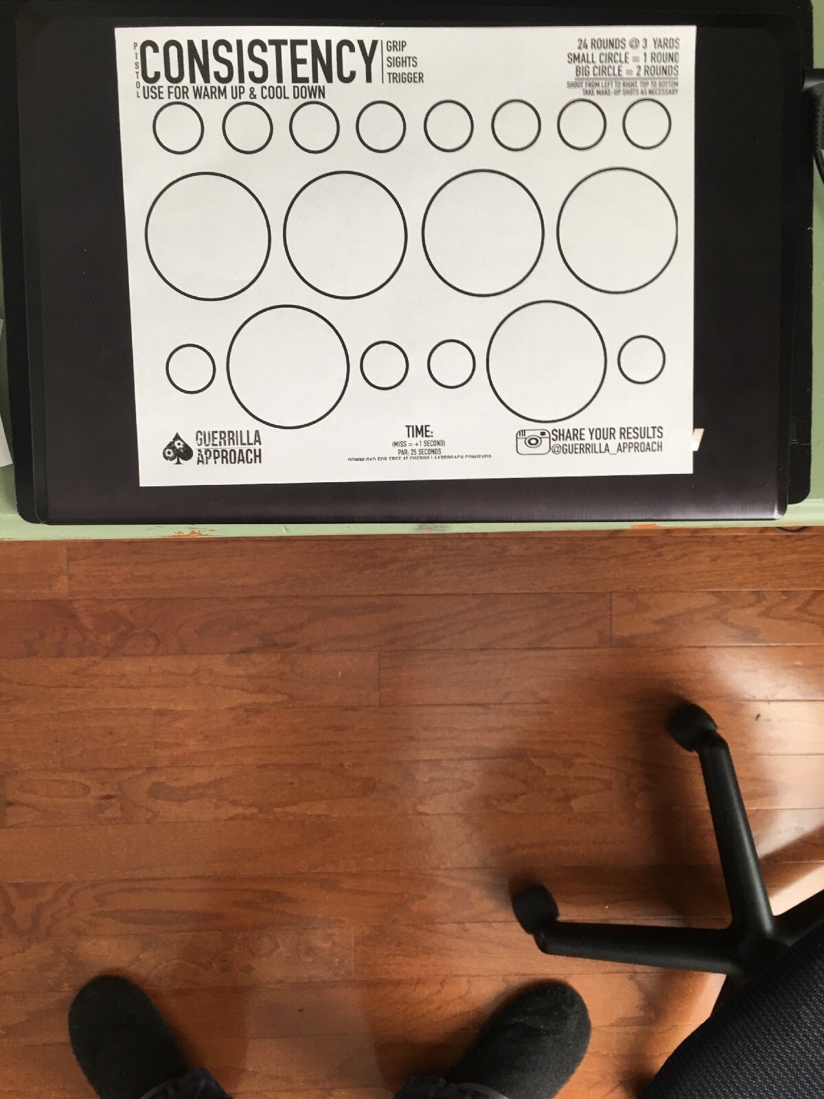 Paper Targets 15 Sheets Consistency Grip Sight Trigger Pistol Guerrilla ...