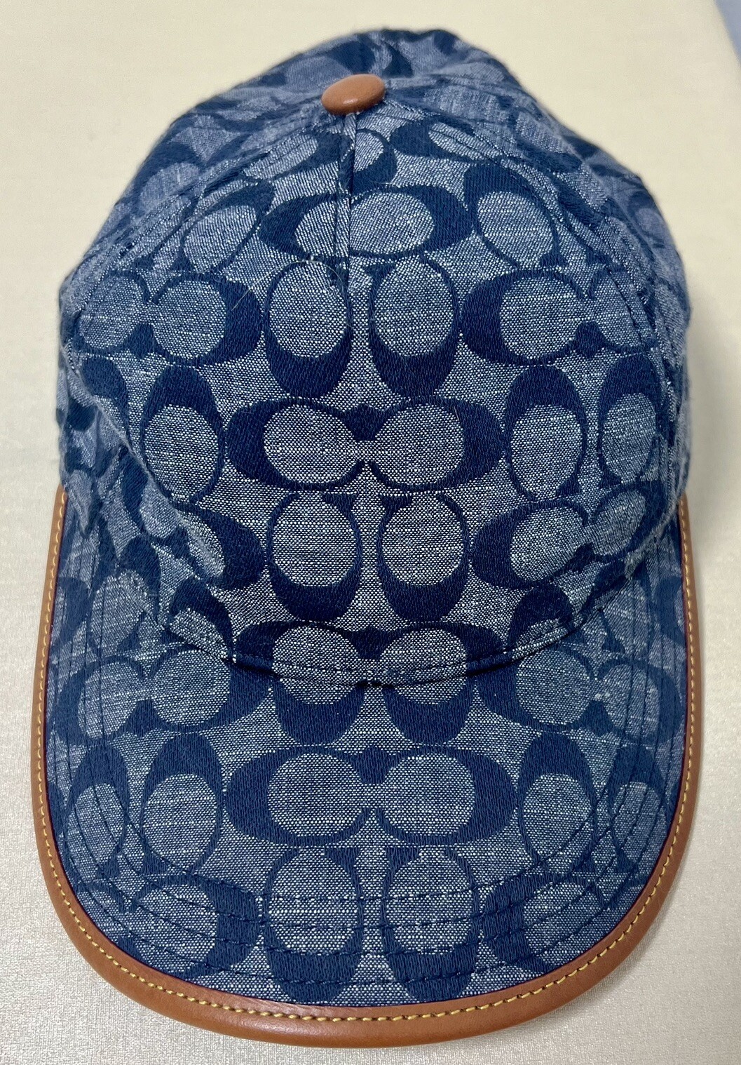 Coach Limited Edition Signature Denim Brown Leather T… - Gem