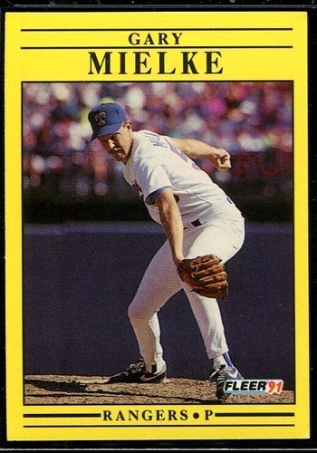 1991 Fleer Baseball Gary Mielke #293 Texas Rangers | eBay