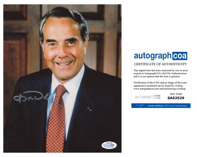 BOB DOLE SENATOR PRESIDENTIAL NOMINEE SIGNED AUTOGRAPH 8x10 PHOTO ...