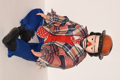 Emmett Kelly Hobo Clown Doll 30" Ventriloquist Dummy Juro Novelty Co ...
