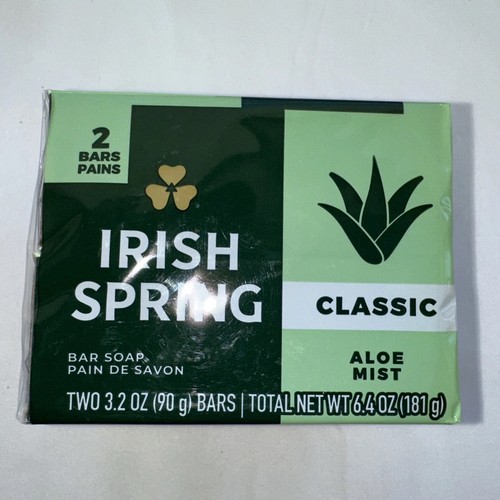 Irish Spring CLASSIC SCENT Original Clean Bar Soap TWO 3.2 oz Bars | eBay