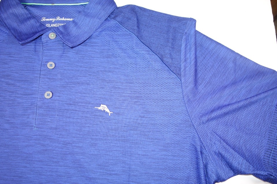 TOMMY BAHAMA Berry Blue Sport Paradiso Cove Polo Shirt NEW XL | eBay