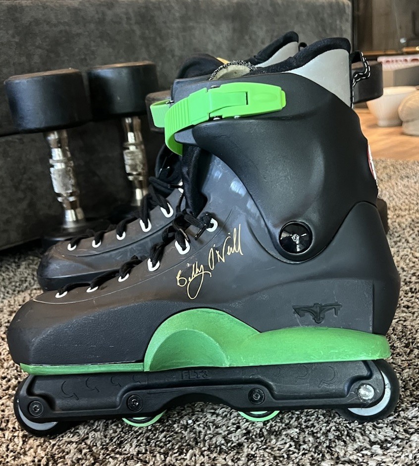 USD Ufs Throne Aggressive Skate Sz 11-12 Ground Control Frames Custom Green Set | eBay