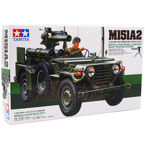 Tamiya 1/35 Military Miniature U.S. M151A2 Scale Model Kit w/ Tow ...