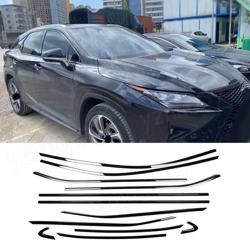 For 2016-22 Lexus RX 350 450h stainless black Fulll Window Strip Cover ...