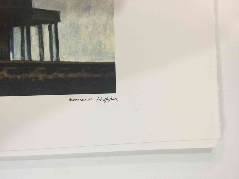 Edward Hopper Lithography Off Set CM 57x38 Signature On Slab Cert. | eBay
