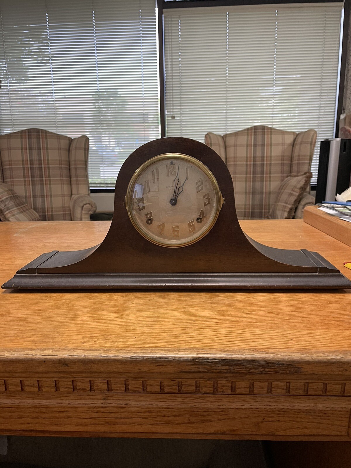 1930's E. Ingraham Duplex Magic 8-day Tambour style Mantel Clock | eBay