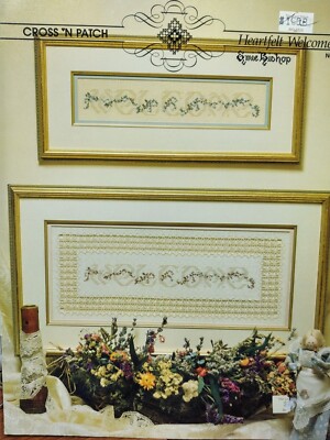 "Heartfelt Welcome" Emie Bishop Cross 'N Patch hardanger N82 Booklet | eBay