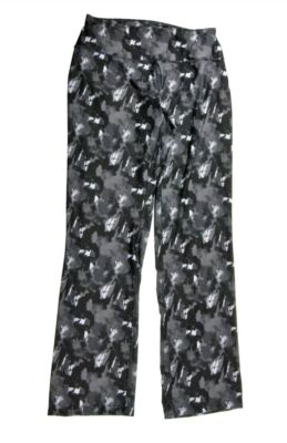 Crivit Fit Juniors Workout Yoga pants abstract paint Size Small Black ...