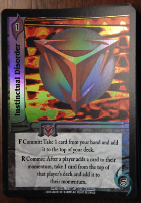 UFS Universal Fighting System Foil-"Instinctual Disorder" Set UFS2P | eBay