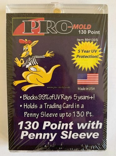 Pro-Mold 130pt Sleeved Card Size Magnetic Trading Card Holder with ...