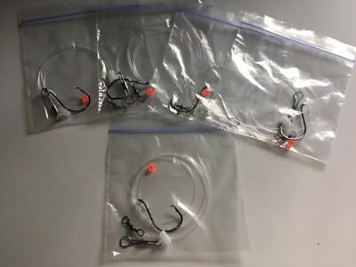 (5) Fish Finder Rigs Surf Fishing Rigs Drum Shark Catfish Striped Bass ...