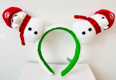 USJ limited Mario snowman plush headband Super nintendo world JP | eBay