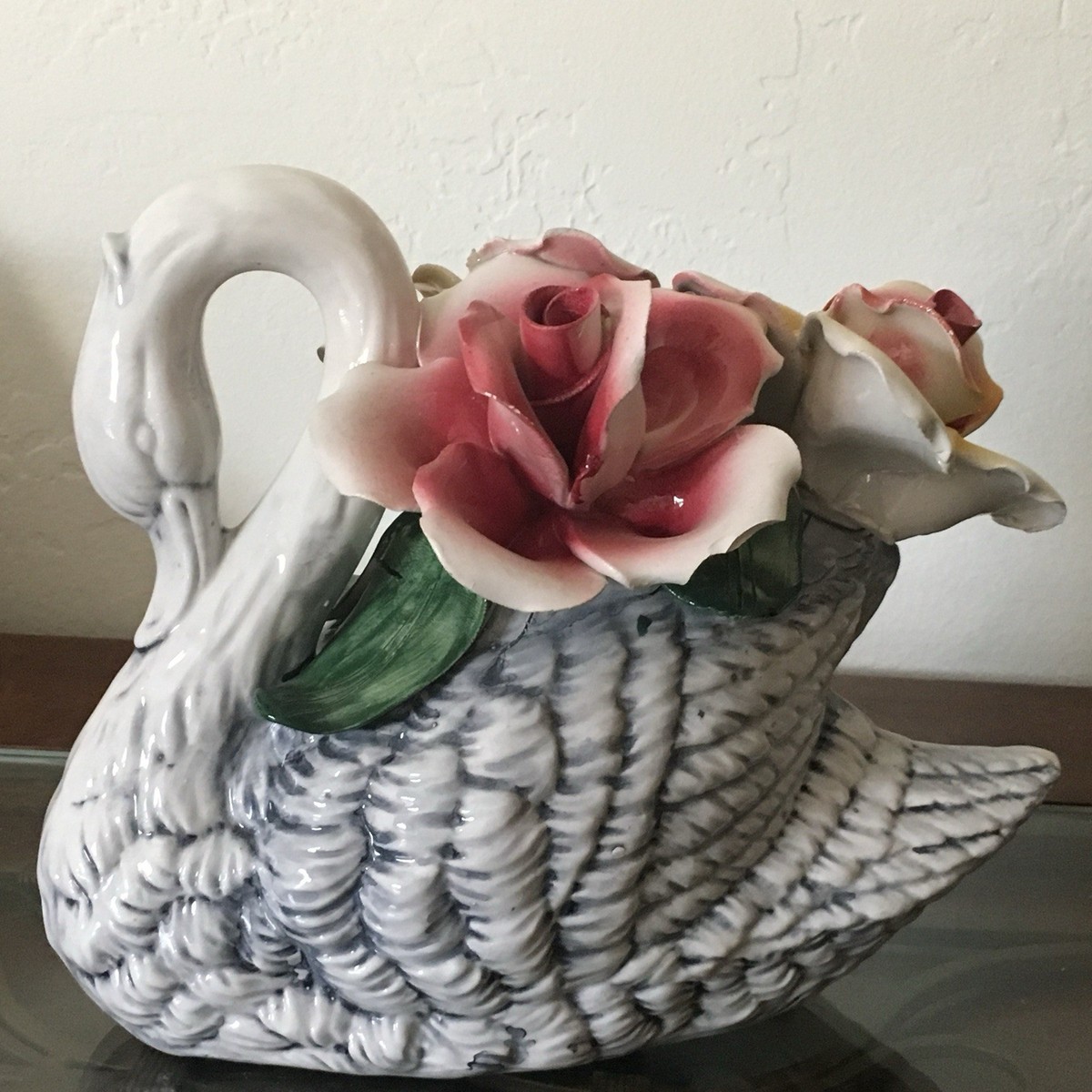 Swan Vases Centerpieces