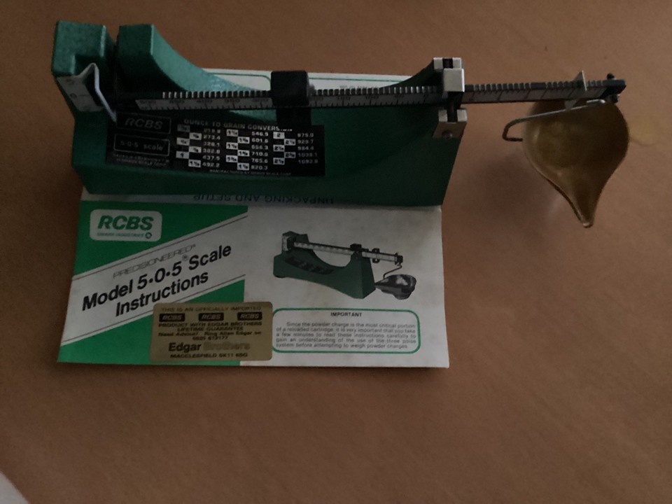 RCBS 5-0-2 Reloading Powder Scales Balance Beam Lee Lyman Hornady Scale ...