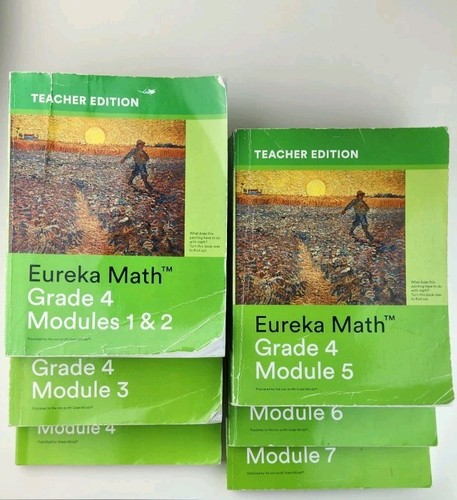 FULL SET Eureka Math Grade 4 Teacher Edition Modules 1, 2, 3, 4, 5, 6 ...