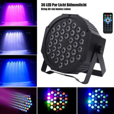 80W LED Par Strahler 36 LED Bühnenlicht RGB DMX Discolicht DJ Party ...
