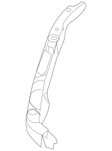 F2512-ZX0MA Nissan Support-radiator core, upper rh F2512ZX0MA, New ...