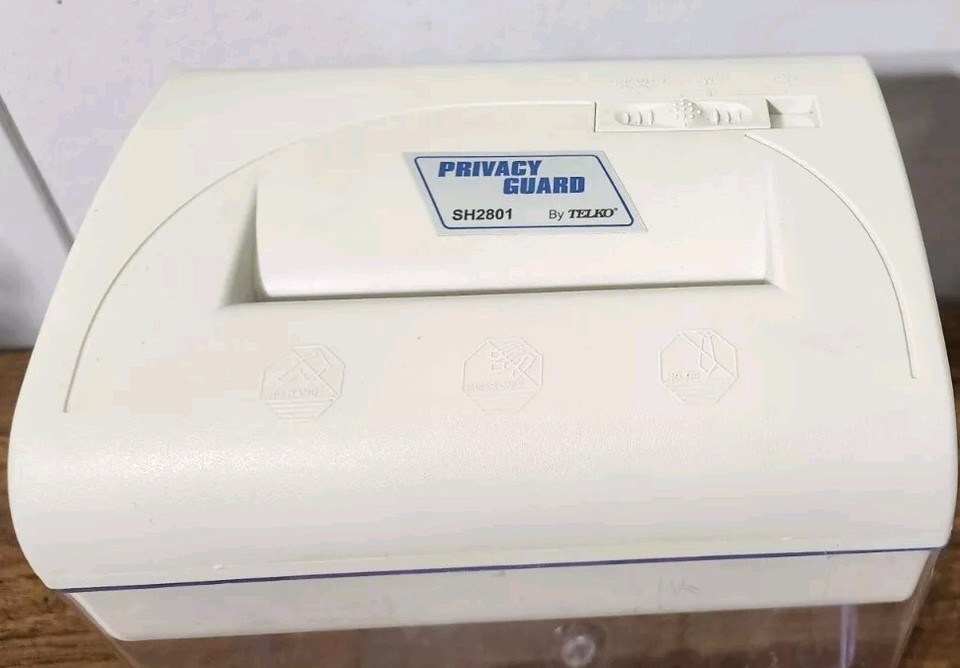 Telko Privacy Guard Paper Shredder Model SH2801 | eBay