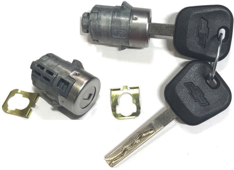 2015-2024 EXPRESS SAVANA 2 DOOR KEY LOCK CYLINDERS W/2 Chevy LOGO KEYS ...
