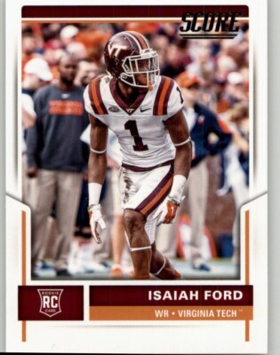 2017 Score Isaiah Ford Rookie #386 RC Virginia Tech Hokies | eBay