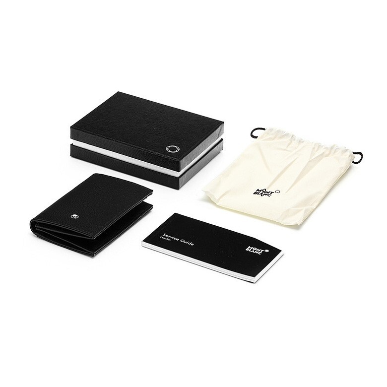 Montblanc Soft Grain Leather 4CC Card Holder Case Cover Wallet Purse ...