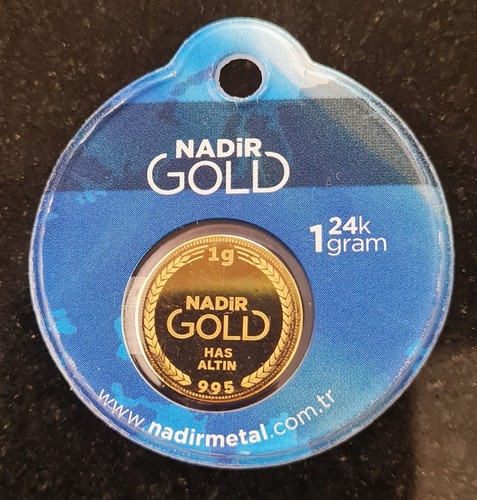 NADIR 24K GOLD 1 GRAM DISC GOLD CERTIFICATE RARE | eBay