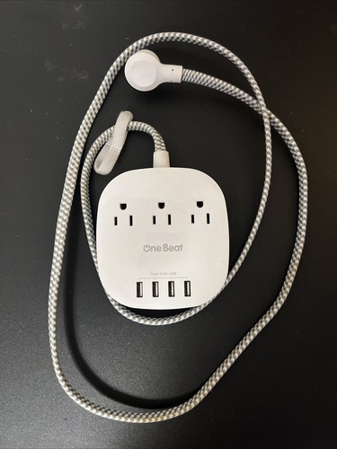 One Beat - 3x USA Outlet, 4x USB 2.0 Power Strip | eBay