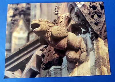 Postcard Winged Rabbit Gargoyle Utrecht Cathedral Netherlands 1997 ...