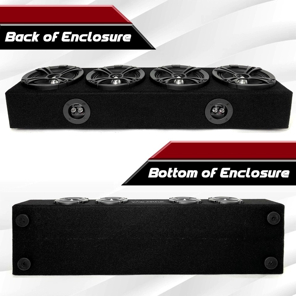 VOICEBOX® by Menace Audio® - (MA-VB6525-4S) 4 - 6.5" Midrange Enclosure ...