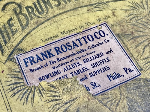 Antique Brunswick Balke Collender Clay Dart Billiard Pool Balls Wood ...