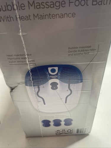 Equate Toe Touch Control Bubble Massage Foot Bath Brand New Never ...
