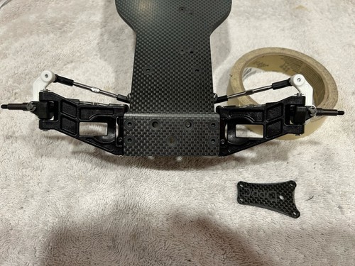 Vintage rc10 /fan rc carbon chassis towers stealth project. | eBay