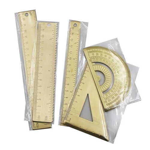 Measuring Rulers Brass Measuring Tool with Hanging Hole Paint Tools | eBay