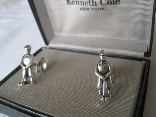 Kenneth Cole New York Silver-Tone Golf Cufflinks, $48.00 Retail | eBay