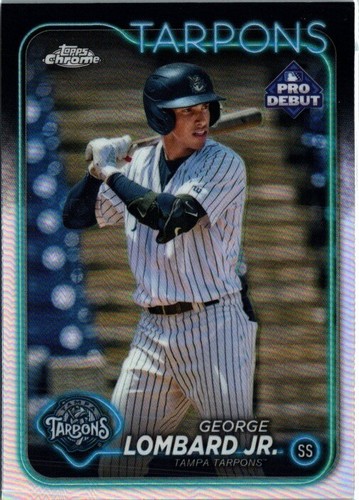 2024 Topps Pro Debut George Lombard Jr. Chrome Rookie RC Tampa Tarpons ...