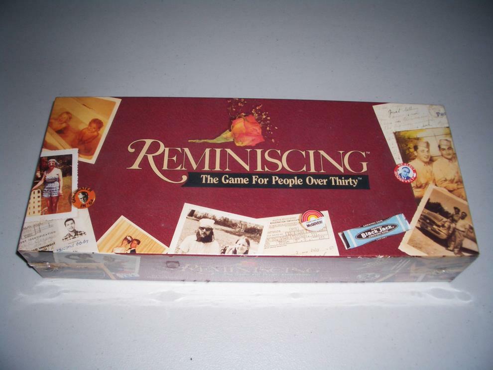 Reminiscing Board Game The Game For People Over Thirty- New / Factory ...