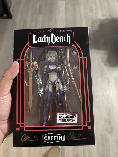 Coffin Comics Lady Death 6" Legacy Series Figure Violet 666 Signed ...