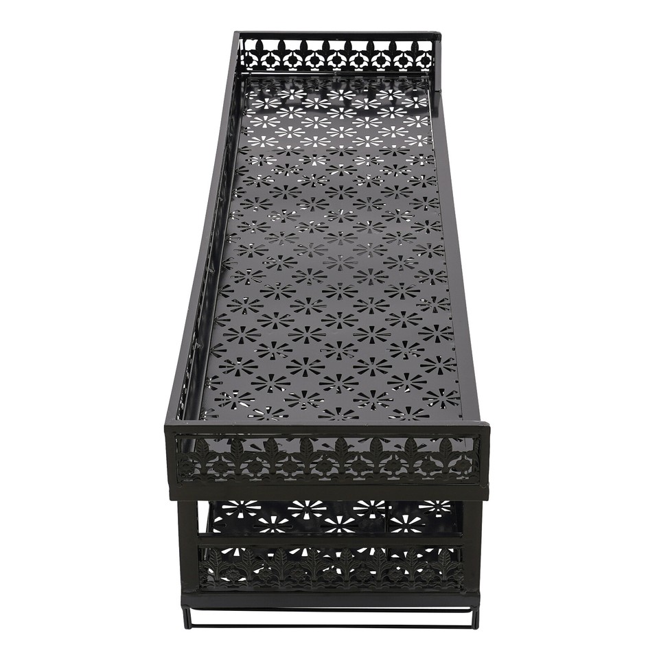 120cm Wall Mounted Iron Wine & Bar Storage Shelf Display Rack,Wine ...