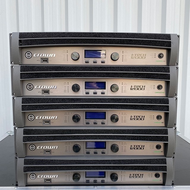 Crown Itech I-tech It12000 12000hd 12000 HD World Touring Power Amp ...