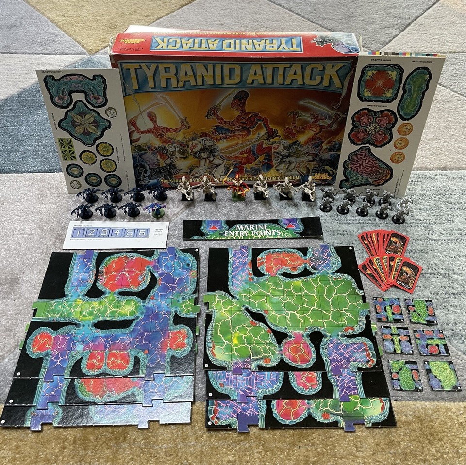 Rare Vintage TYRANID ATTACK Warhammer 40K Set From 1993 90% Complete | eBay