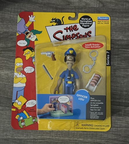 Playmates Simpsons WOS OFFICER LOU Interactive Figure Series 7 2001 | eBay