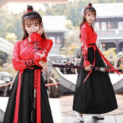Chinese Outfit Hanfu Female Plus Size Men Women Wuxia Modern Couples ...