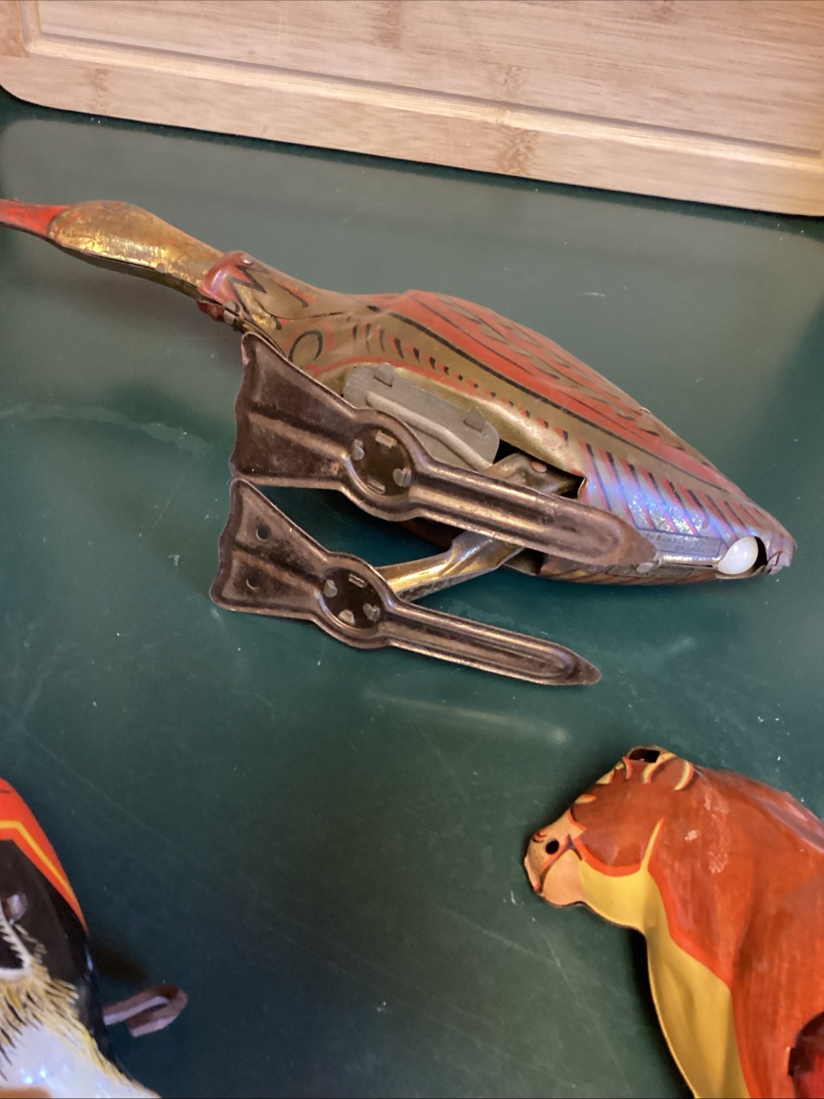 Marx Wind Up Tin Toys Lot – Golden Goose, Ferdinand Bull, Penguins