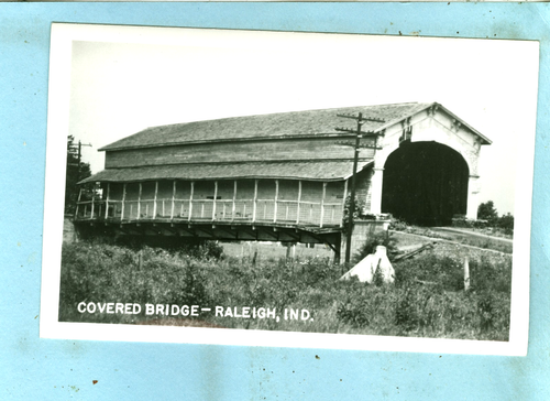 Vintage, Covered Bridge, "Raleigh, Indiana"... | eBay