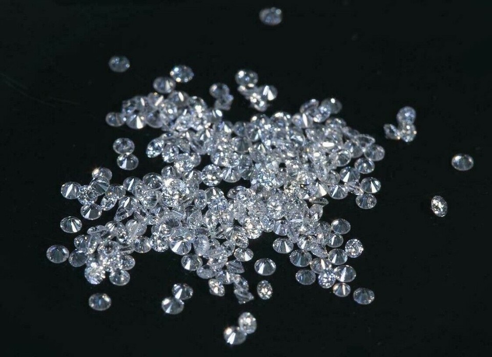 1 mm CVD Diamond SI1 DEF Color CVD/HPHT Gemstone 100 PCS LOT Lab Grown ...