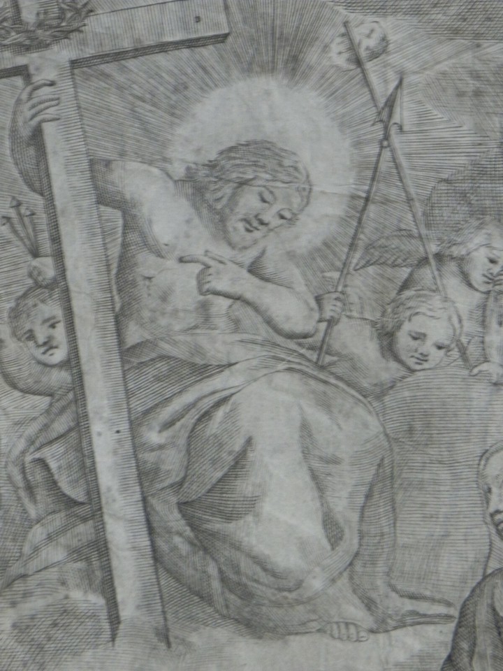 Santa Angela Da Foligno Engraving Antique Print Burin 1750 | eBay